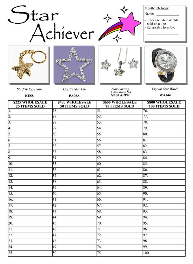 Rancho Trading Company. Star Achiever Contest Flyer