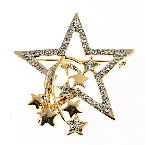 Rancho Trading Company. PA627: Golden Crystal Star Pin